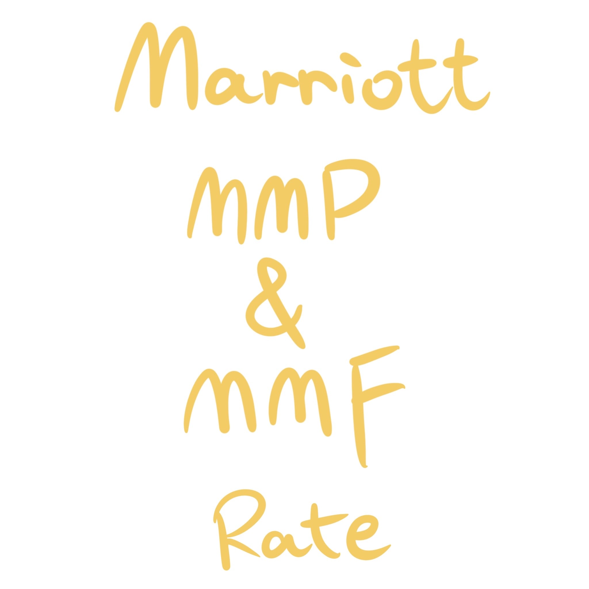 Marriott MMP & MMF Rate – AWARD CLUB